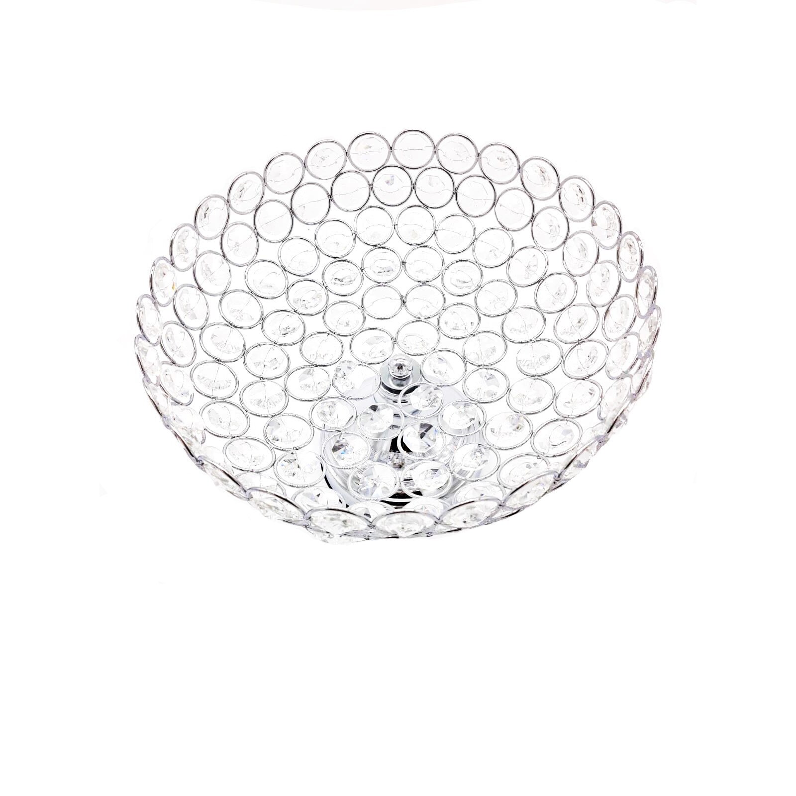 Fructiera cu picior, realizata din inox si sticla, 26 cm - eMAG.ro