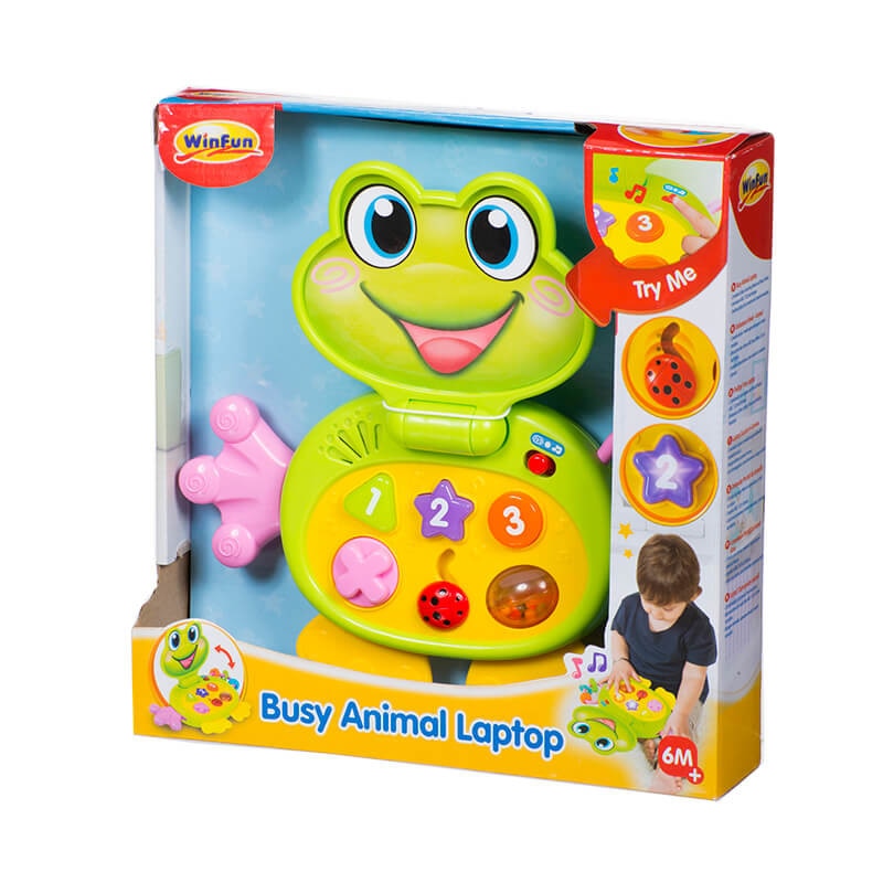 Jucarie laptop bebe, Broasca vesela, Winfun - eMAG.ro