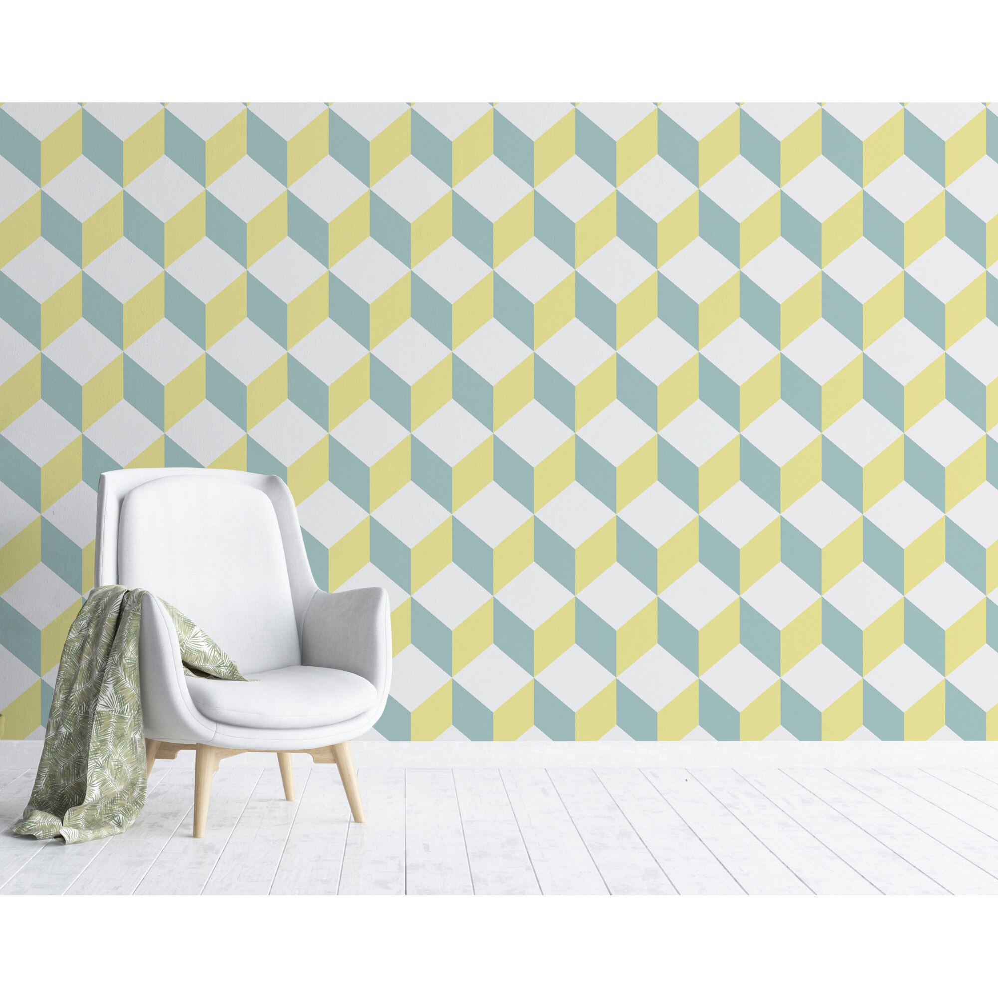 Tapet CUBE LIGHT Aesthetic Design, material non-woven, 0,52m x 3m x 3 ...