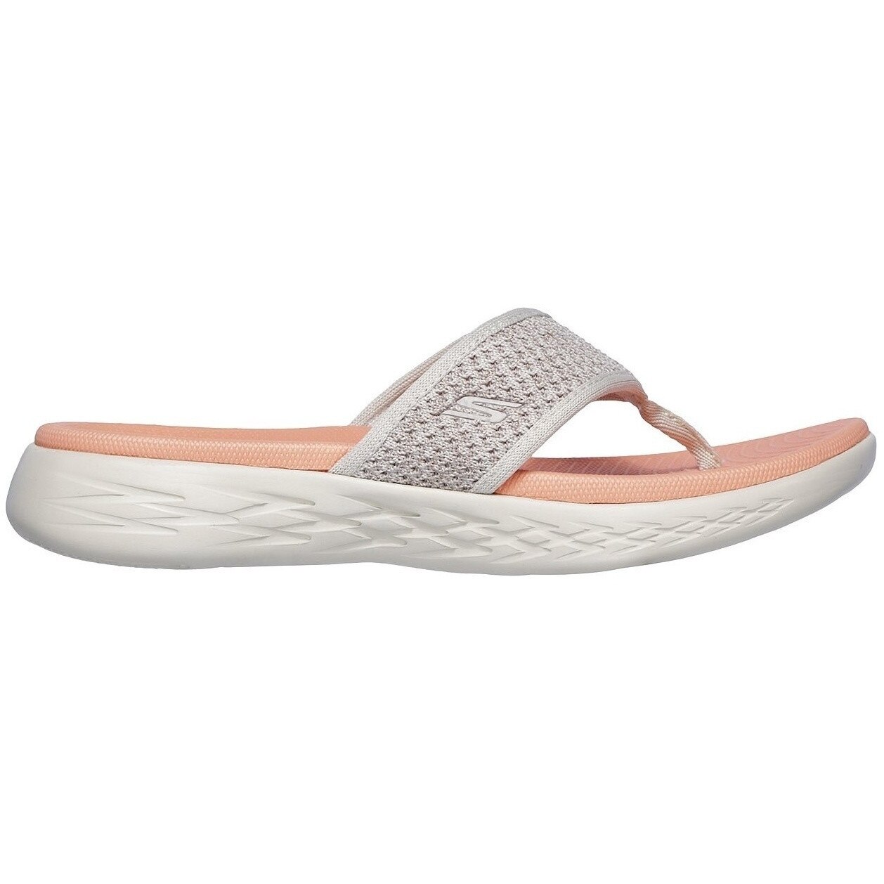 Slapi femei Skechers On the GO 600 Glossy 16150/TPOR, 35 EU, Crem - eMAG.ro