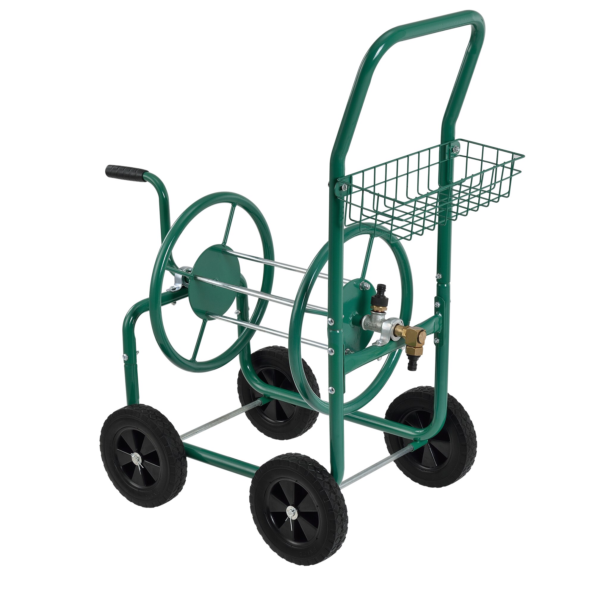 Carucior cu Tambur Metalic pentru Furtun de Udat Gradina - eMAG.ro
