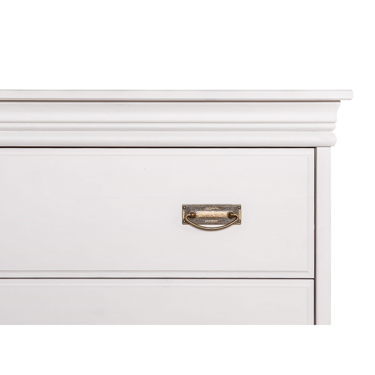 Comoda alba Toscana Ambient, 85% grad de acoperire vopsea, din lemn ...