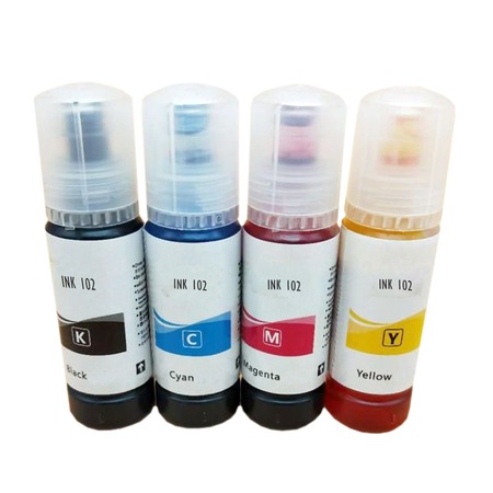 EPSON ET-102 ink compatible Black, Cyan, Magenta, Yellow Epson ECOTANK ...