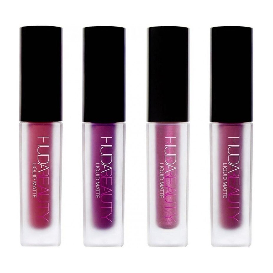Set 4 rujuri lichide mate, Red Edition Huda Beauty - eMAG.ro