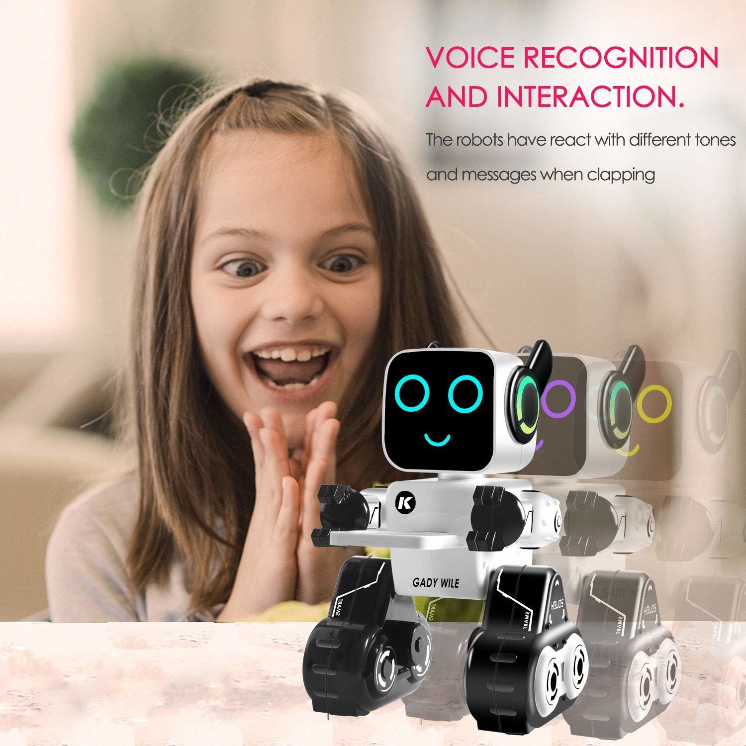 Robot Inteligent Interactiv, Lumina LED Touch & Control, Muzica Dance ...