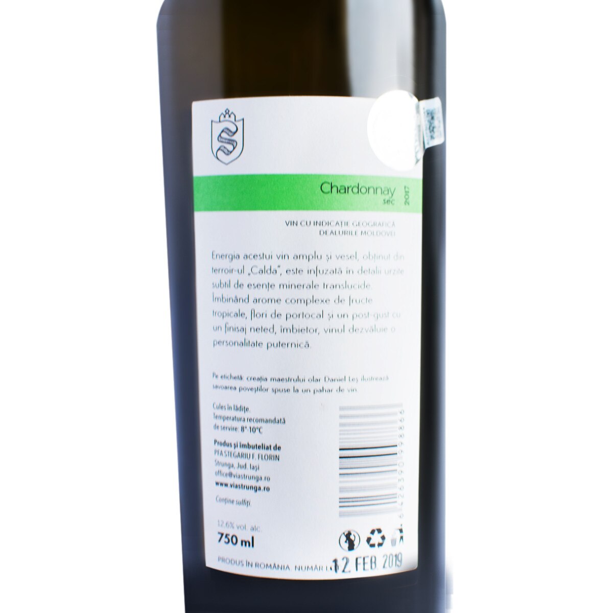 Vin Alb Strunga - Chardonnay 0.75 l - eMAG.ro