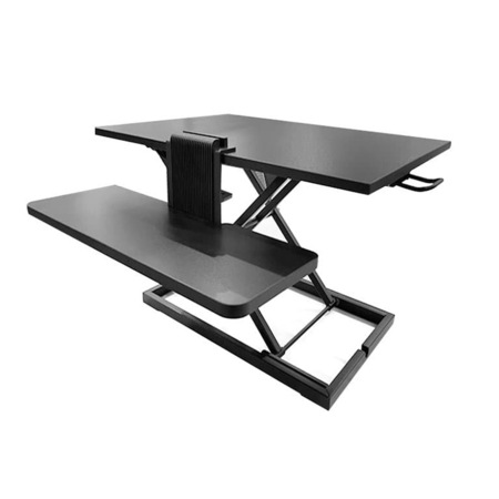 Suport inaltare monitor, Quasar, standing desk reglabil, stand pentru ...