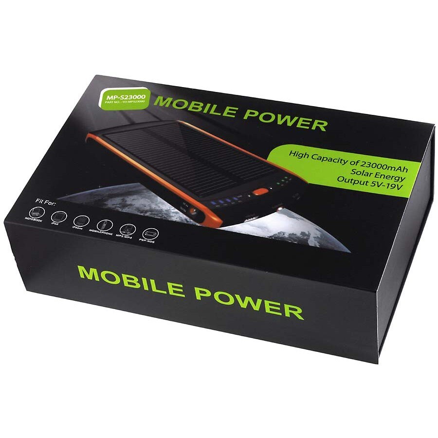 Acumulator extern 85Wh USB 5V-12V-16V-19V cu incarcare solara - eMAG.ro