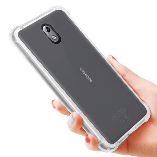 Anti Shock силиконов гръб за Nokia 3.1 2018, Прозрачен - eMAG.bg