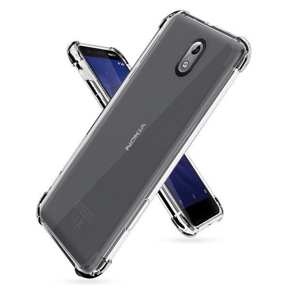 Anti Shock силиконов гръб за Nokia 3.1 2018, Прозрачен - eMAG.bg
