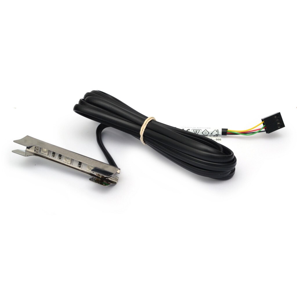 Banda RGB LED clema metalica DesignLight, lungime 2 m, 12 V DC, lumina ...