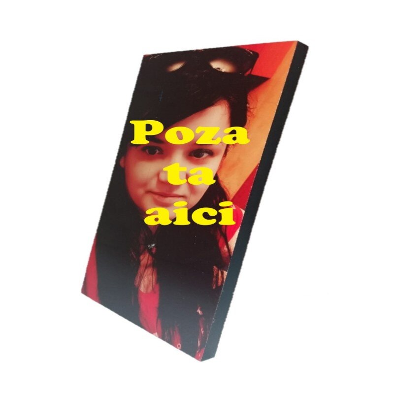 Tablou MDF personalizat prin sublimare cu poza ta, 20 cm x 20 cm - eMAG.ro