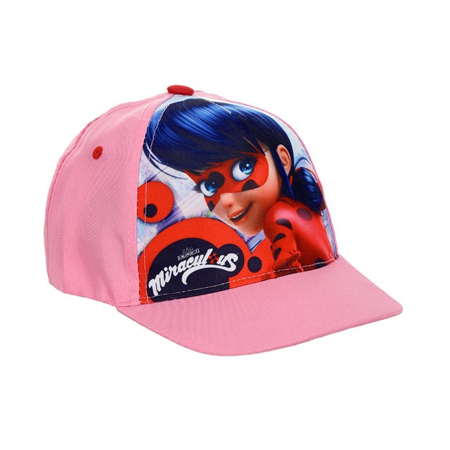 Sapca copii cu vizor, Miraculous, Roz, 54cm - eMAG.ro