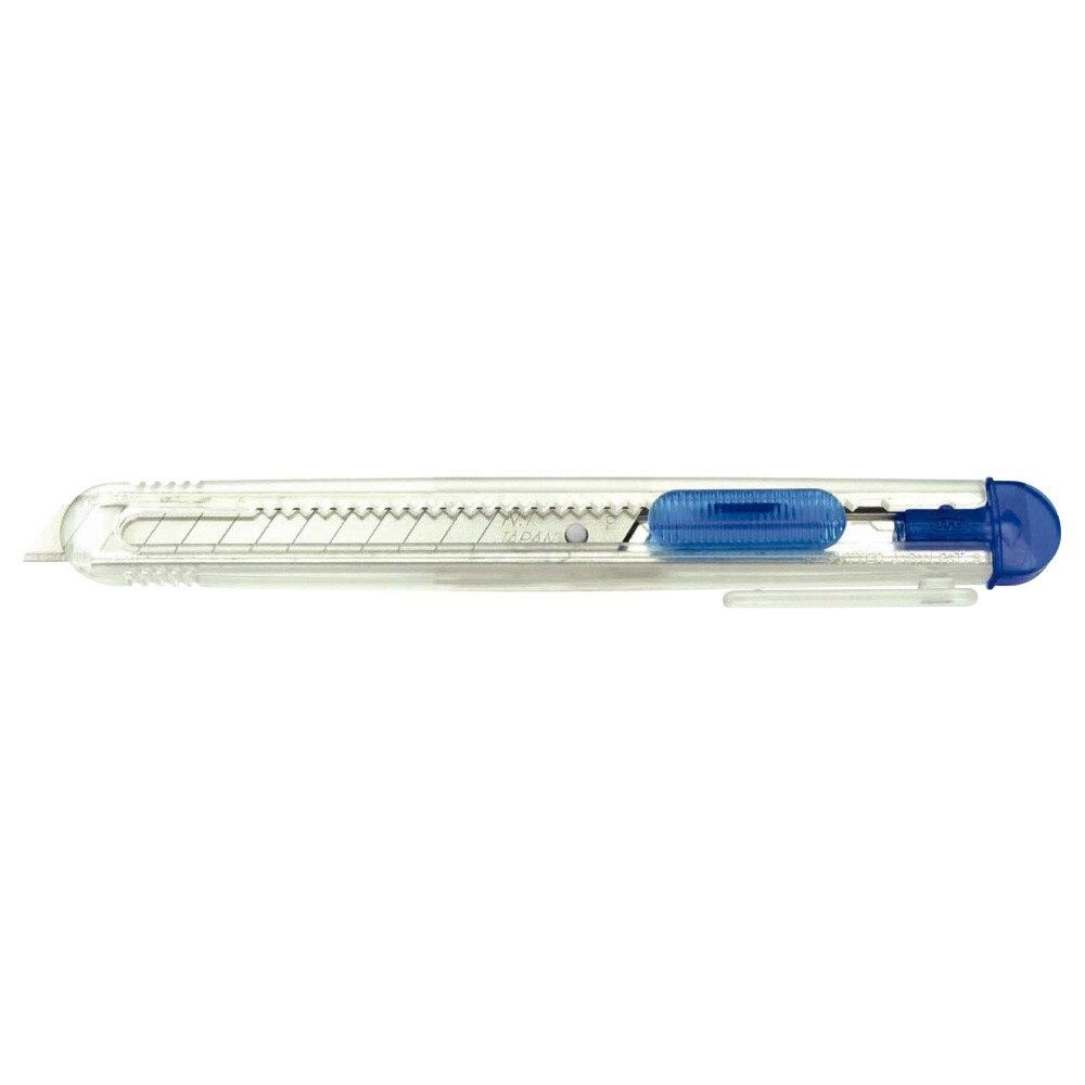 Cutter/cutit utilitar transparent-albastru cu lama de 9mm, Nt Cutter ...