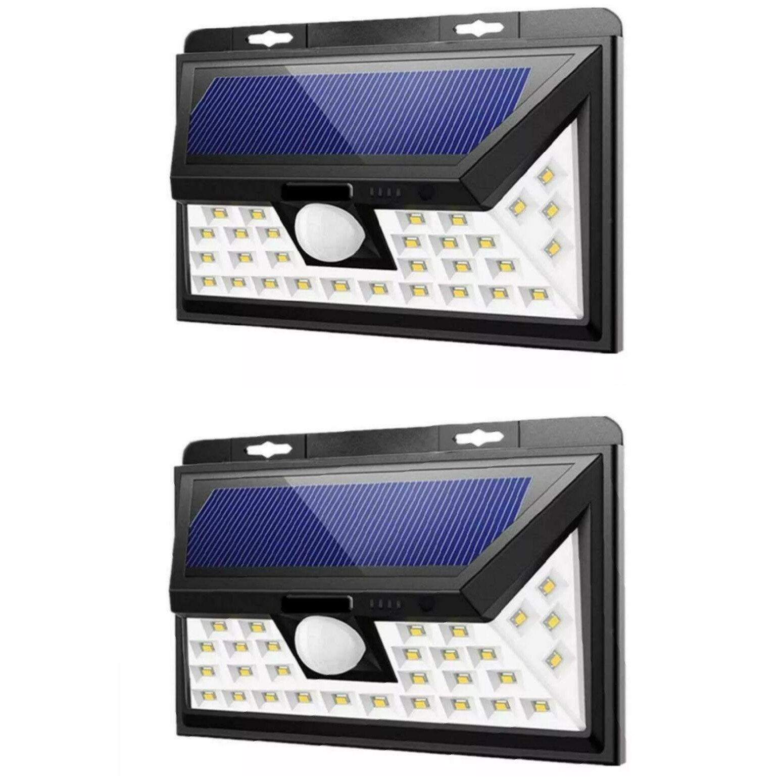 Set 2 x Lampi solare de perete cu 34 Led - eMAG.ro