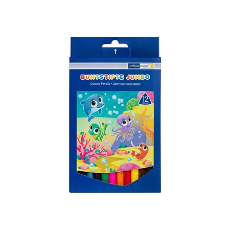Creioane colorate Buntstifte Jumbo Set 12 culori - eMAG.ro