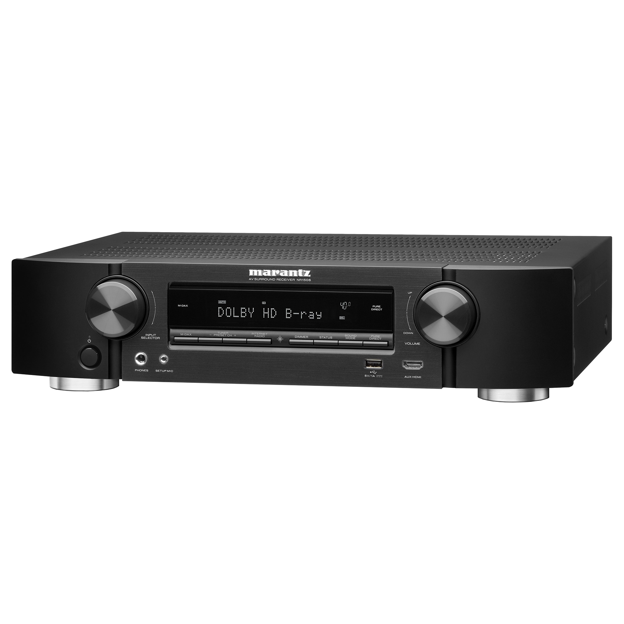 Receiver Marantz NR1506, 5.1 canale, Wi-Fi, 4K, 50W RMS, Dolby Atmos ...