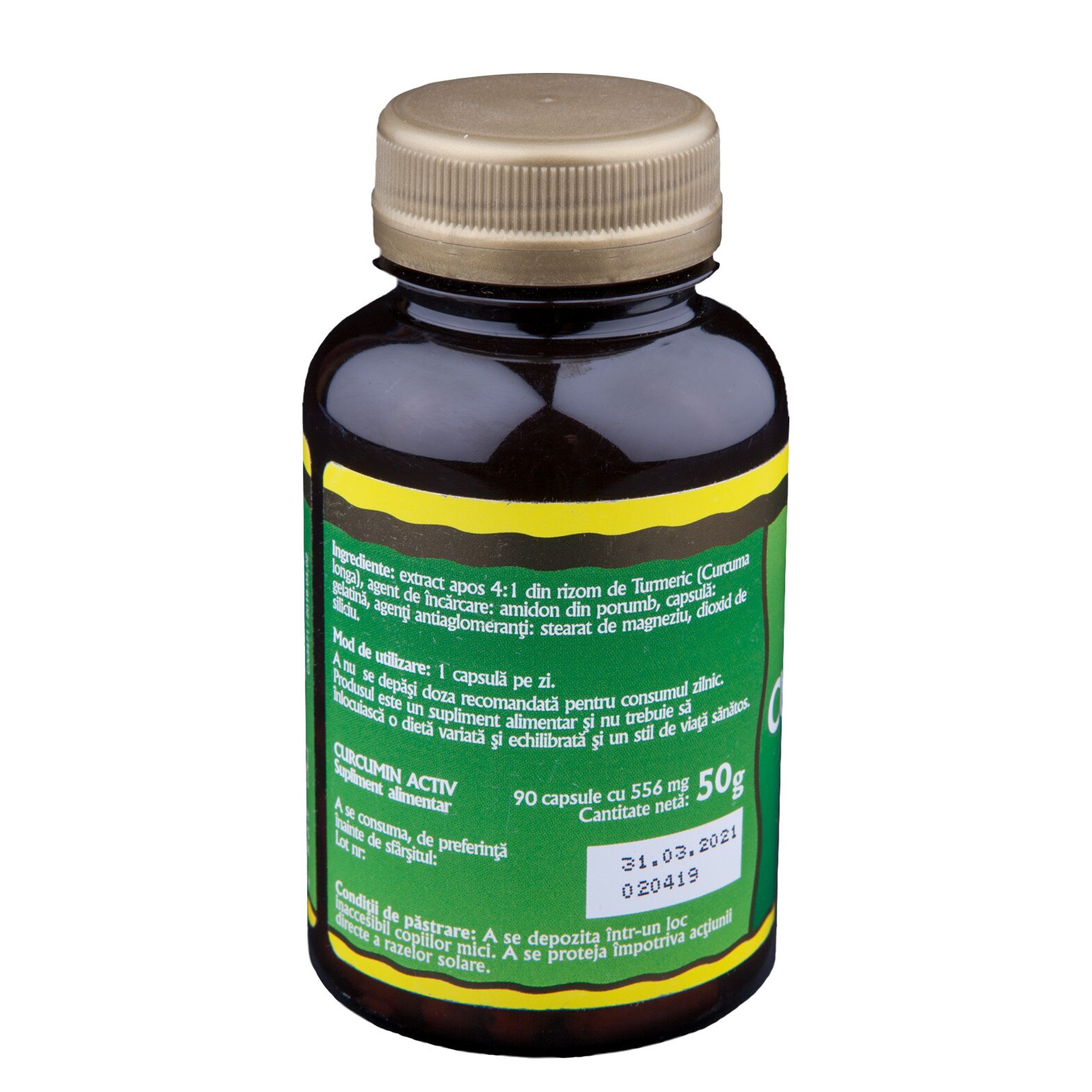 Supliment Alimentar, NaturActiv, Curcumin Activ, 90 capsule - eMAG.ro