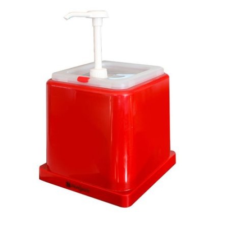 Dispenser RAKI din polipropilena cu capac si pompa pentru ketchup - eMAG.ro