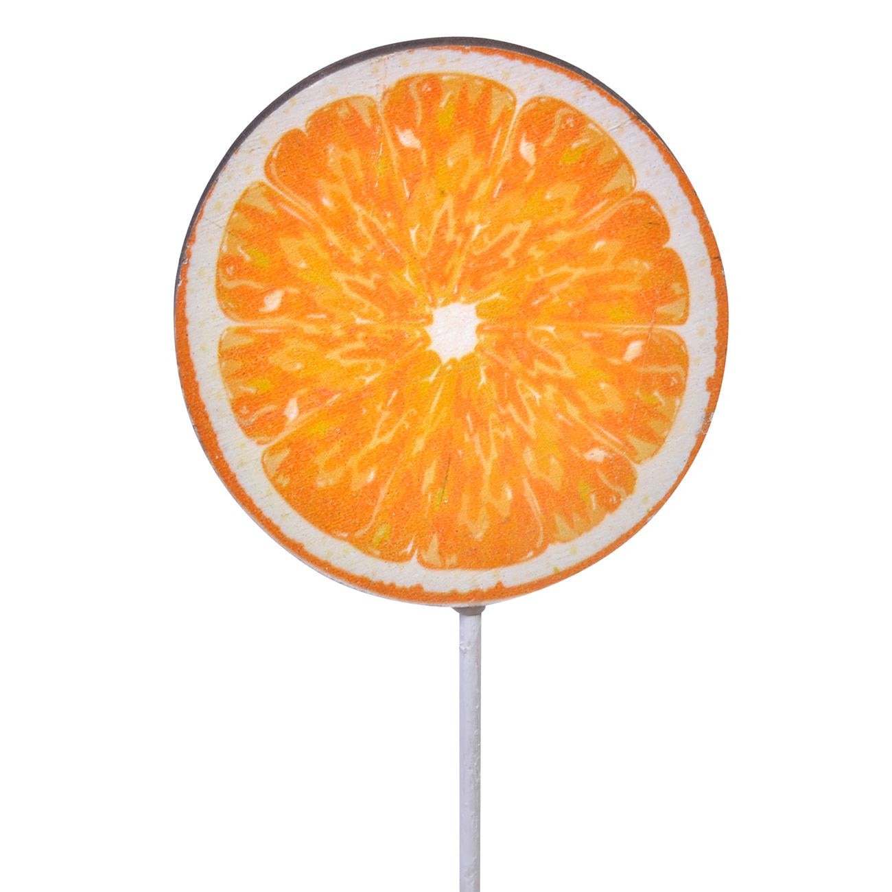 Bat decorativ de lemn in forma de felie de portocala, DecorCasa, 31 cm ...