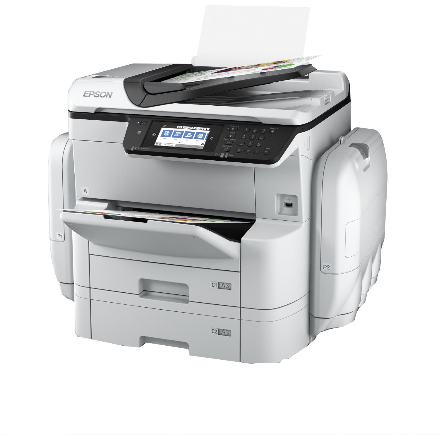 Multifunctional A3 RIPS cu volum ridicat, Epson WorkForce Pro WF-C869RDTWF - eMAG.ro