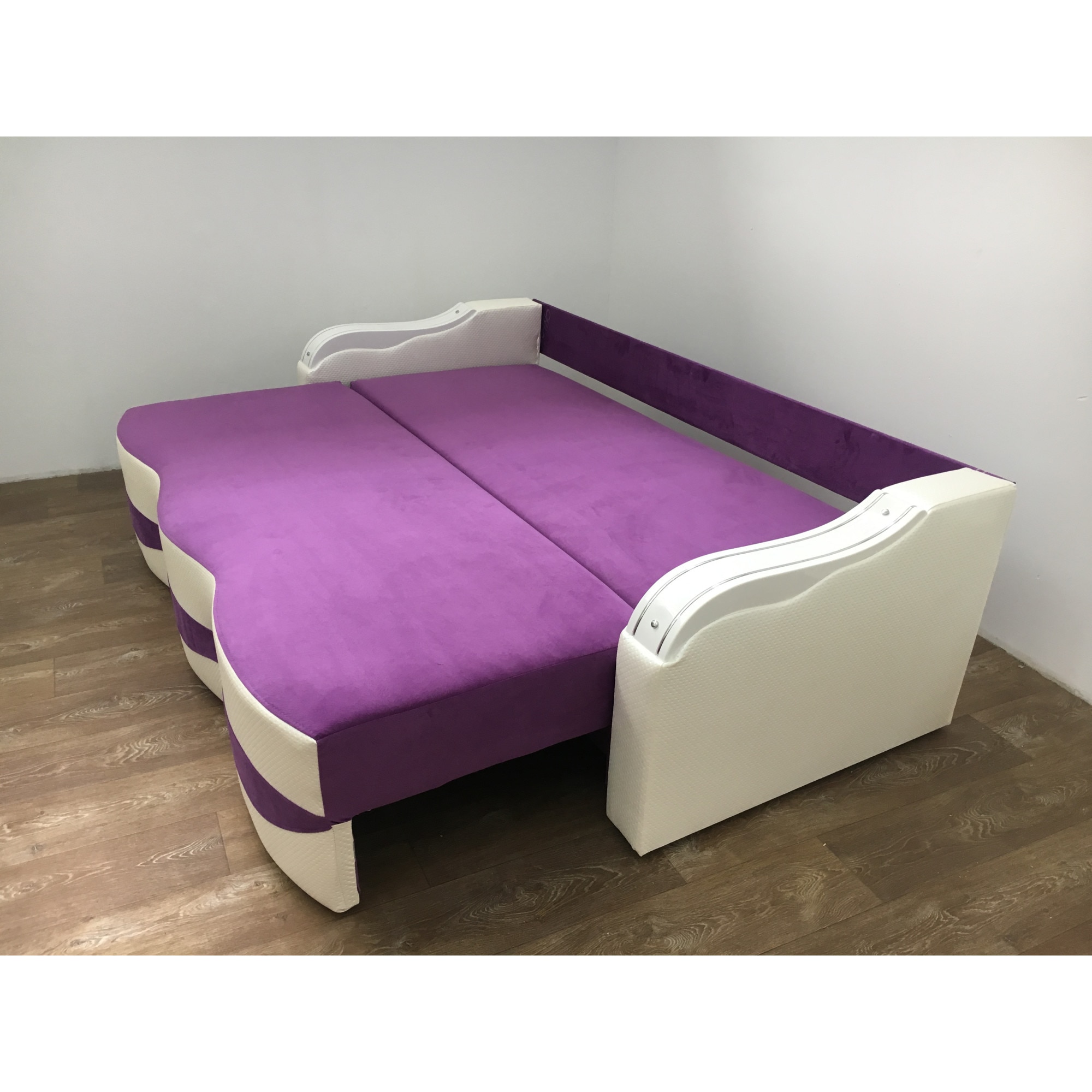 Canapea extensibila Milano, MobAmbient, Mov deschis, material textil si ...