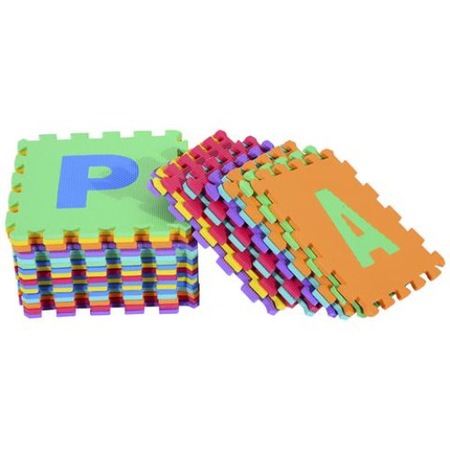 Set covor puzzle, Homcom, 36 piese,Multicolor - eMAG.ro