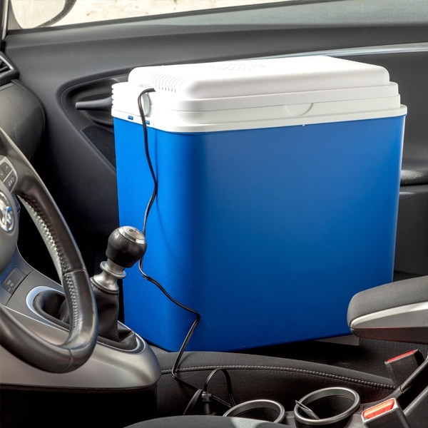 Lada Frigorifica Auto 12V, Capacitate 24L cu Functie de Racire, alb ...