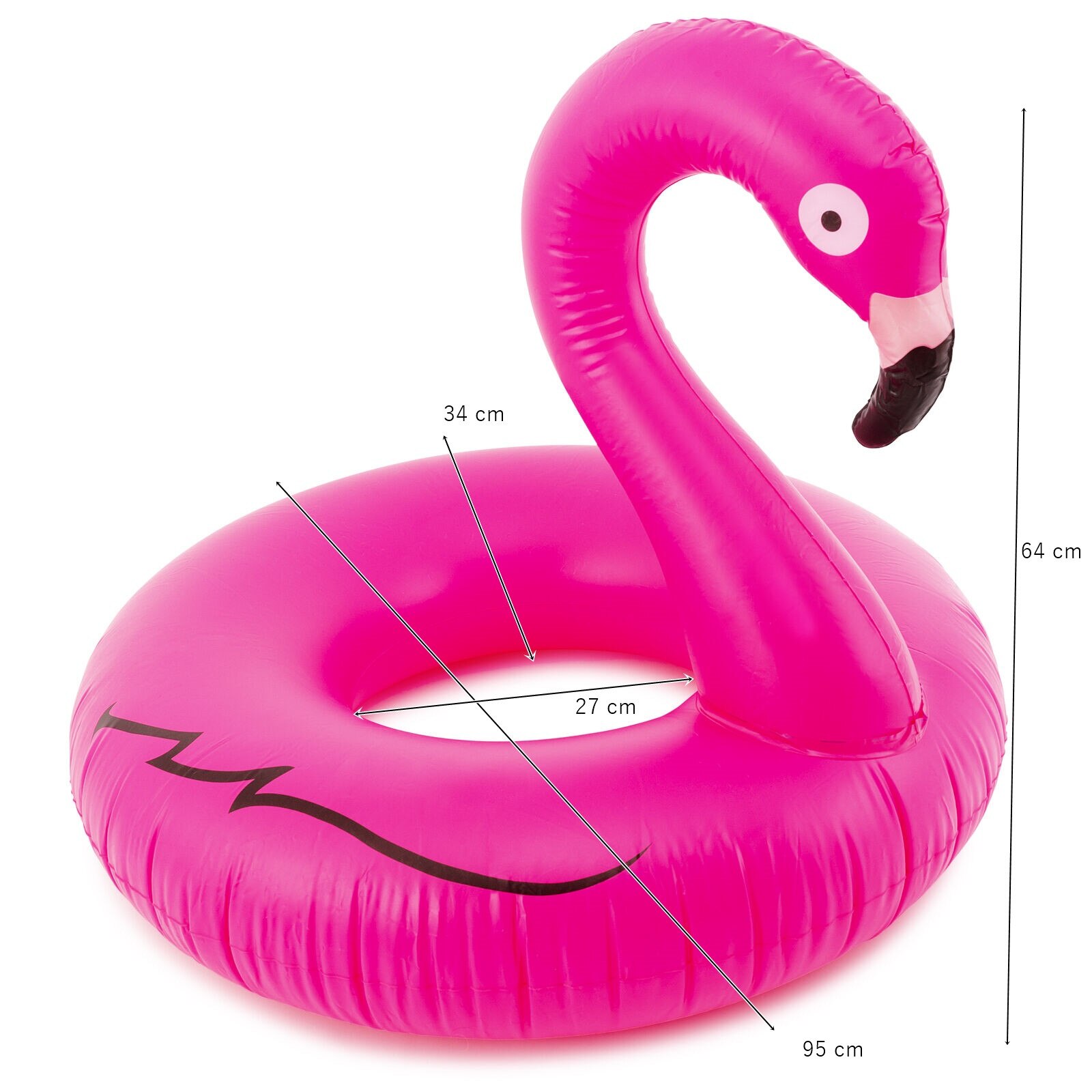 Colac gonflabil pentru copii, pink, 0355, Flamingo - eMAG.ro
