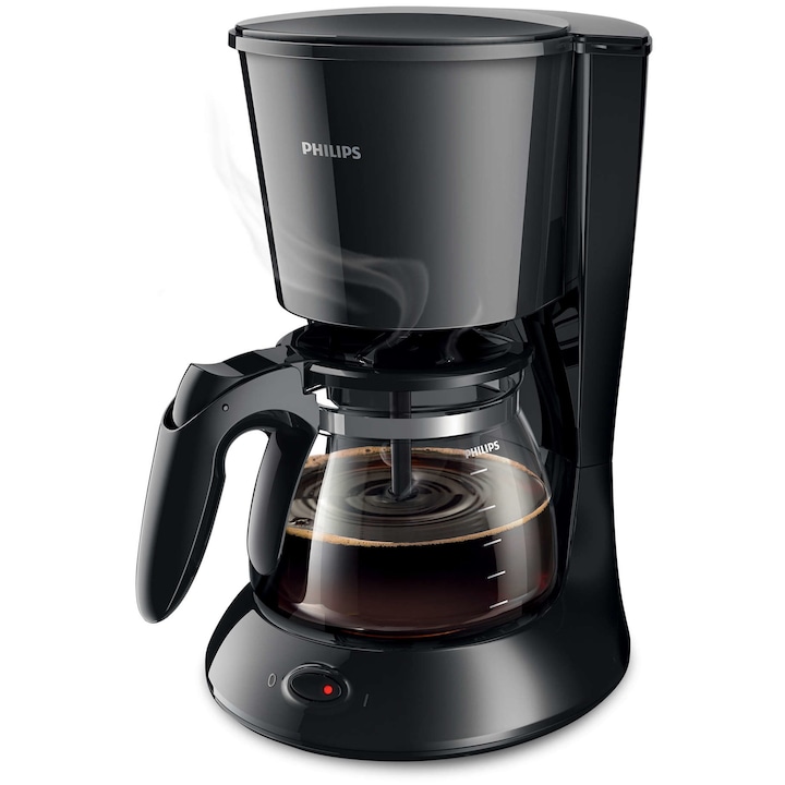 Cafetiera Philips Daily Collection HD7461/20, 1000 W, vas din sticla, 1 ...