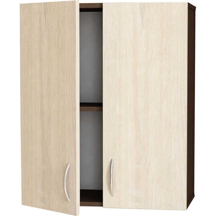 Corp superior de bucatarie Sani Modest B-60x30x72 cm Wenge si Stejar ...