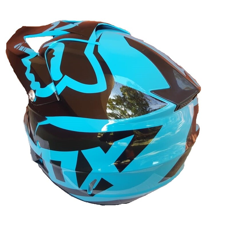 Set Casca Cross/Enduro/Atv AHP-V4 Albastru, M - eMAG.ro