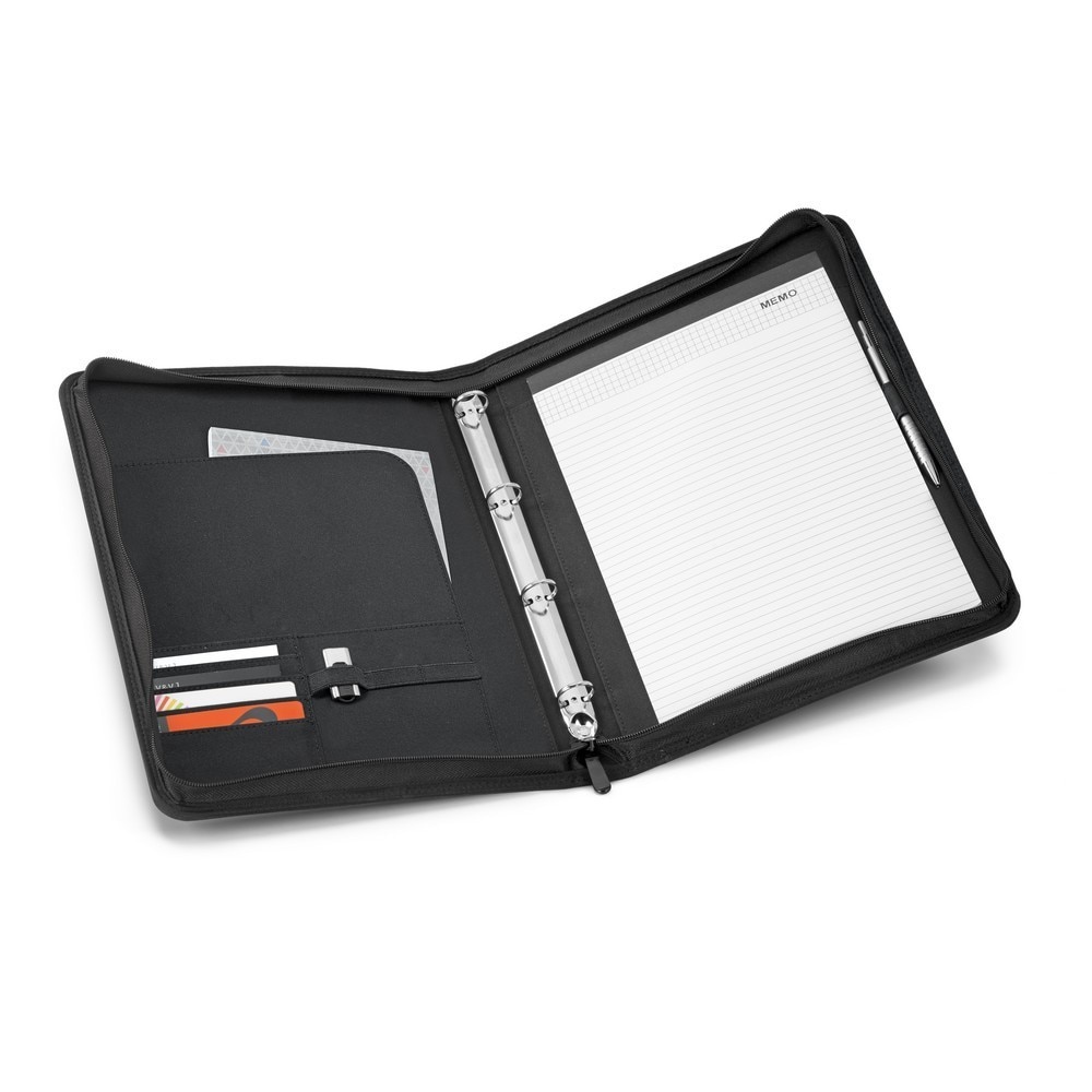 Mapa A4 cu buzunar frontal, 4 inele pentru coli A4, Everestus, NB, 600D ...