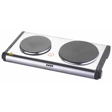 Plita electrica Zass ZHP 02, 2500W, 2 arzatoare, inox - eMAG.ro