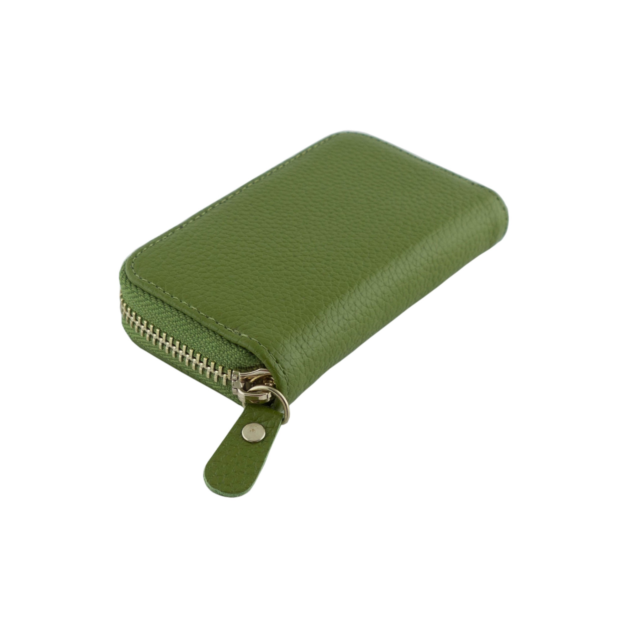 Port chei, unisex, verde, piele naturala - PR182 - eMAG.ro