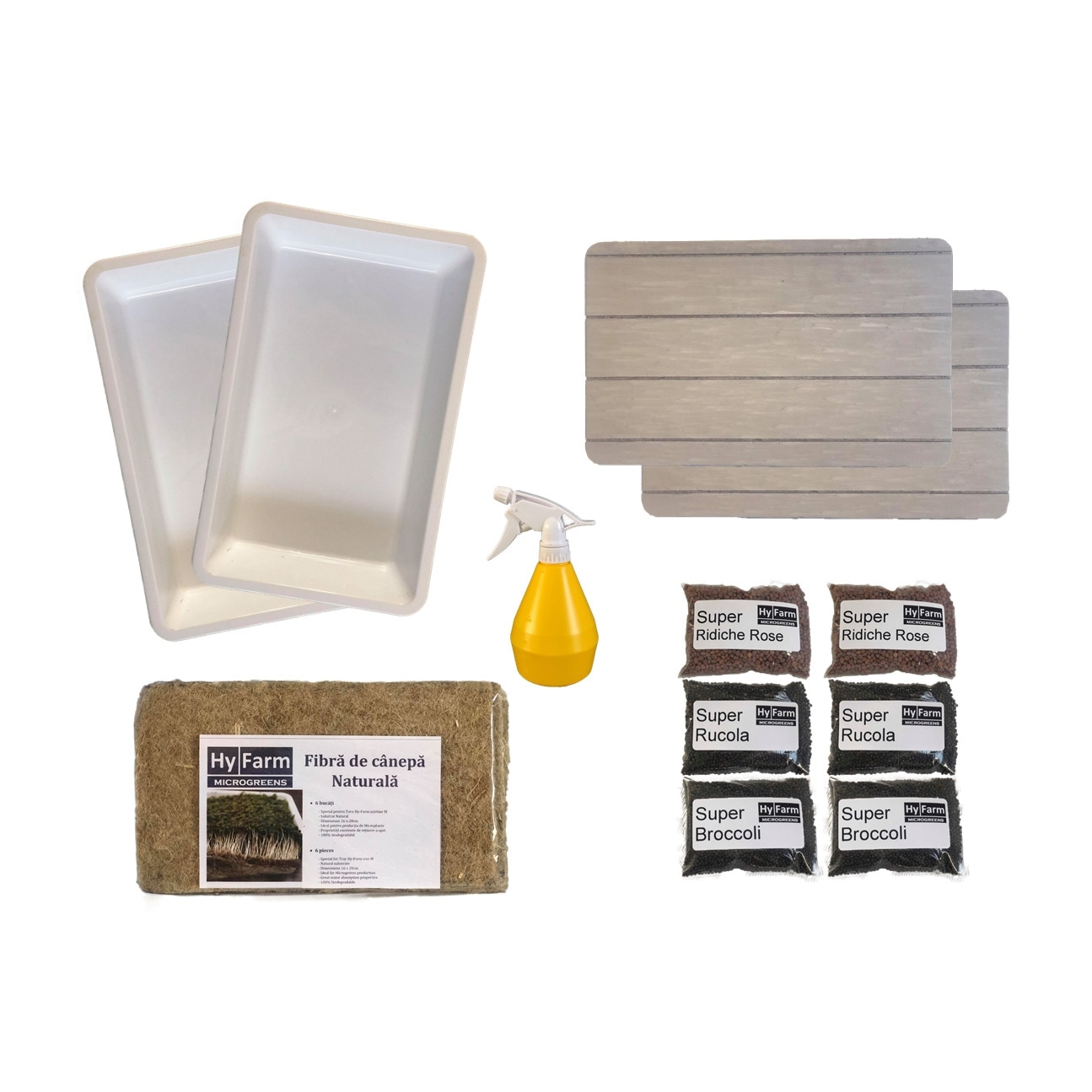 Kit crestere Microplante/Vlastari, Hy-Farm Microgreens, model M ...