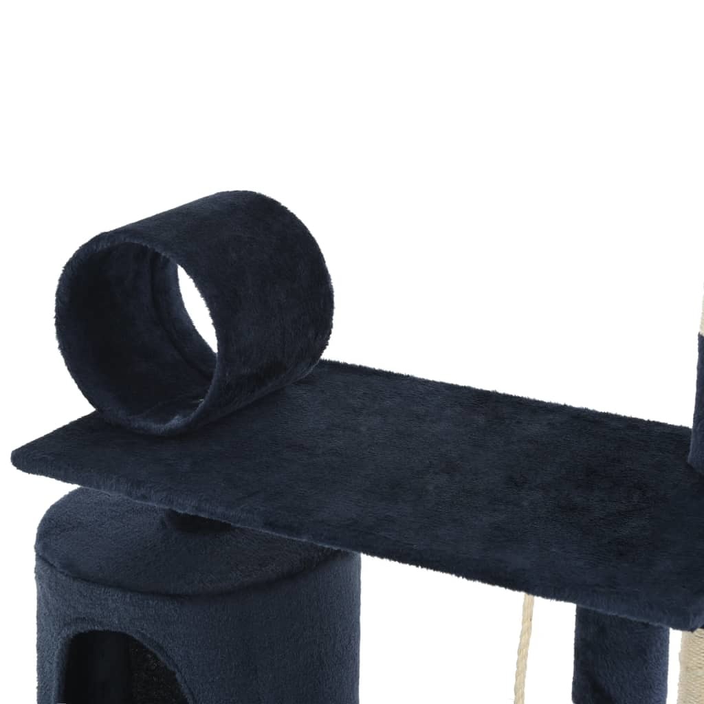 Ansamblu de joaca pentru pisici, vidaXL, Plus, cu stalpi, scara si ...