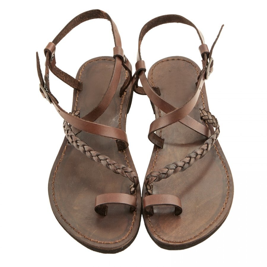 Sandale Romane de Dama Model Vera Chocolate, maro, 35 EU - eMAG.ro