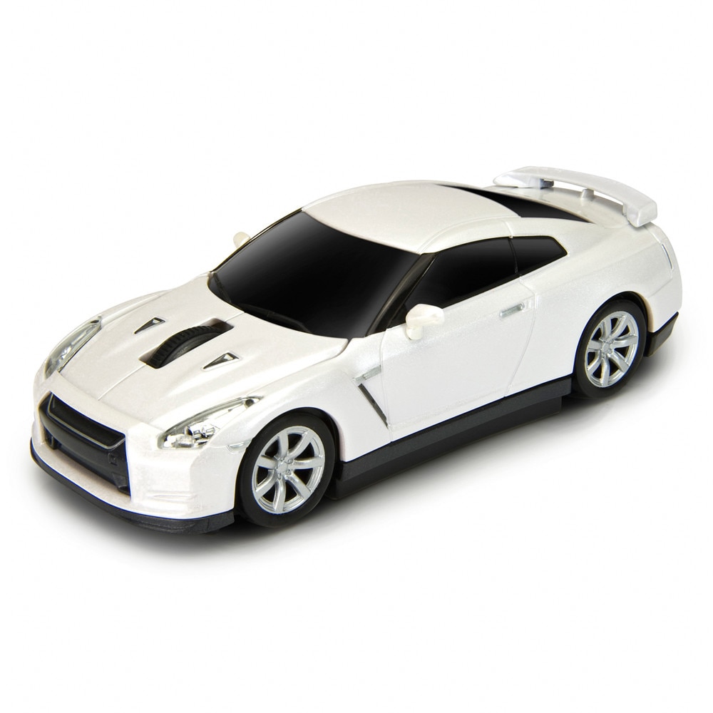 Mouse wireless AutoDrive Nissan GT-R, 2,4 GHz, Alb - eMAG.ro