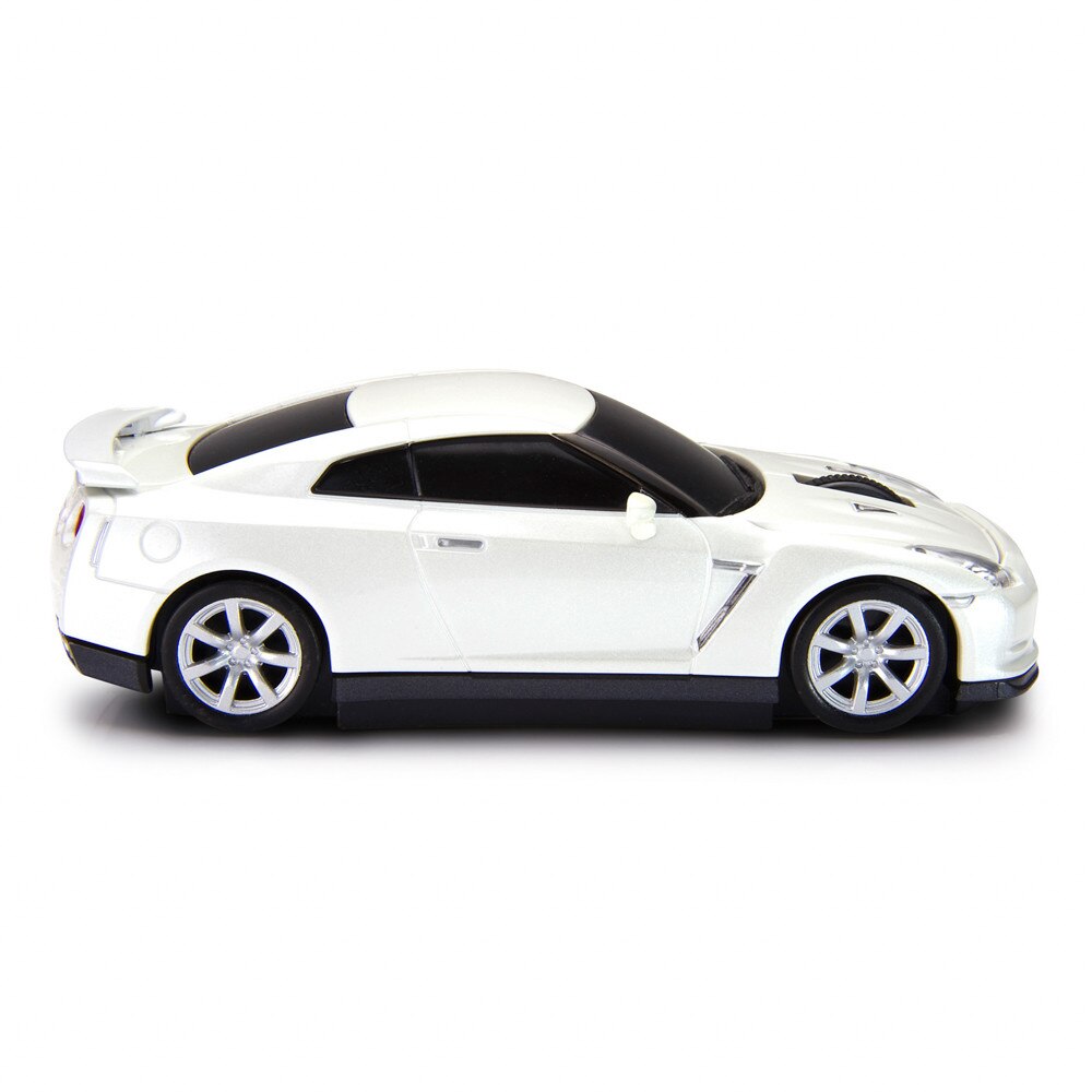 Mouse wireless AutoDrive Nissan GT-R, 2,4 GHz, Alb - eMAG.ro