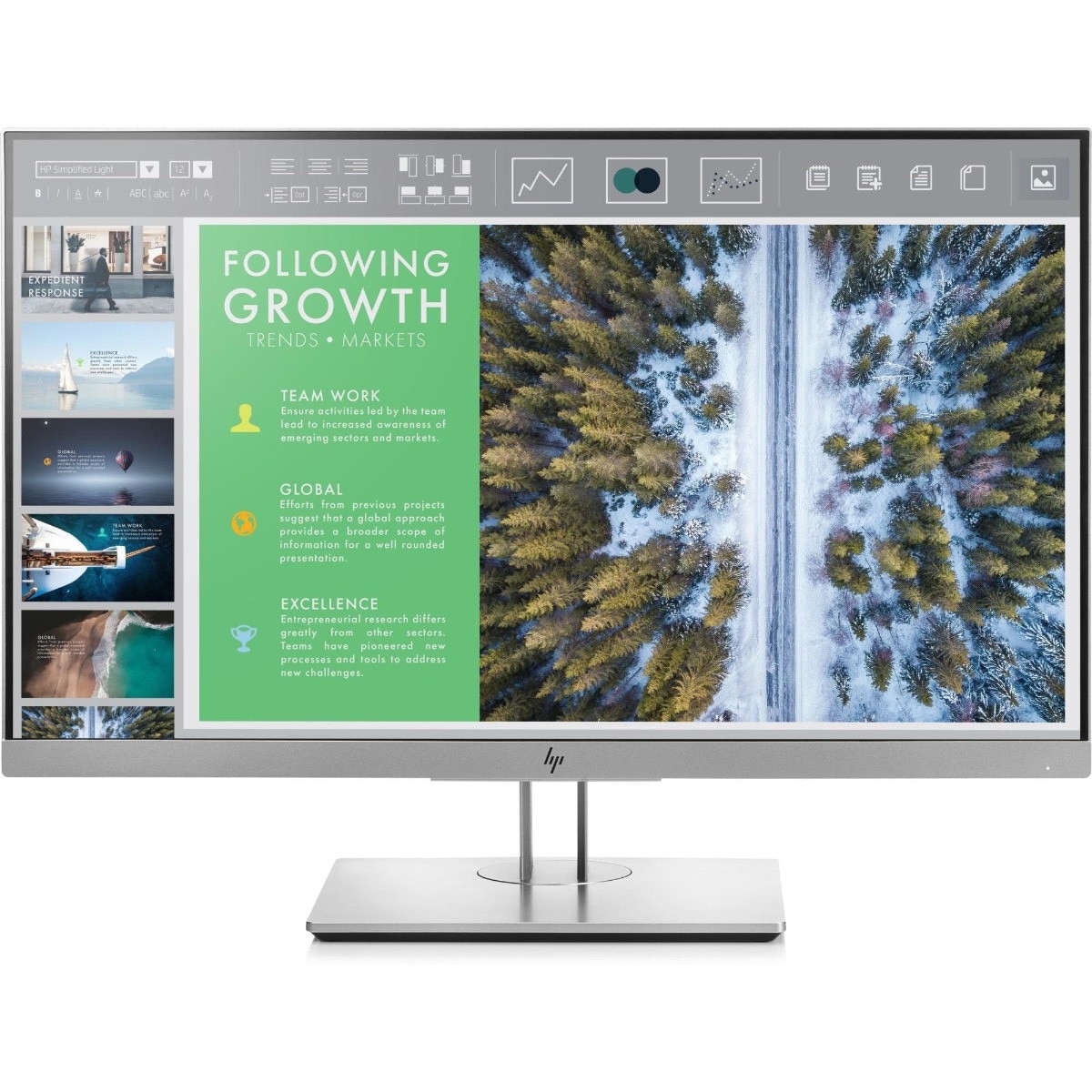 HP EliteDisplay E243 1FH47AA#ABB* 23.8" ezüst/fekete monitor - eMAG.hu