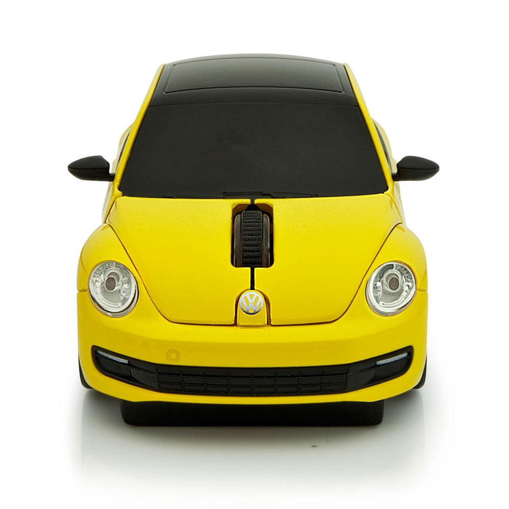 Mouse wireless AutoDrive Volkswagen the Beetle, 1xAA, Galben - eMAG.ro