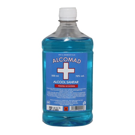 Alcool sanitar 70% Alcomad 500ml - eMAG.ro