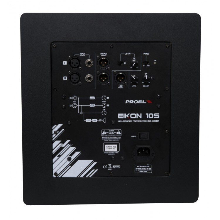 Subwoofer activ pentru studio, cu amplificator clasa AB, EIKON10S - eMAG.ro