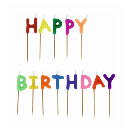 Stylex Gyertya készlet, 13 db-os, "Happy Birthday" - eMAG.hu