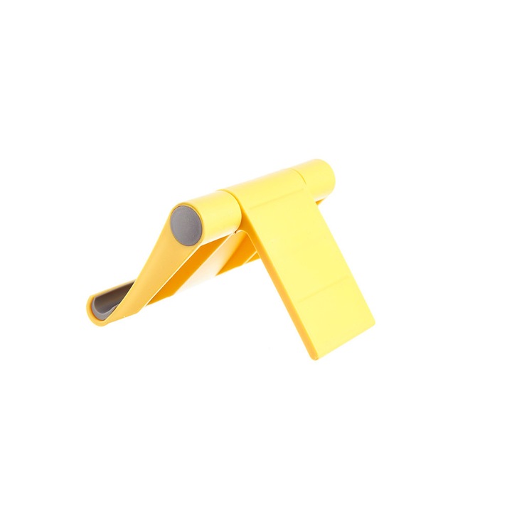 Комплект от 3 x Универсална настолна стойка за таблет или телефон, S059, Жълта - eMAG.bg