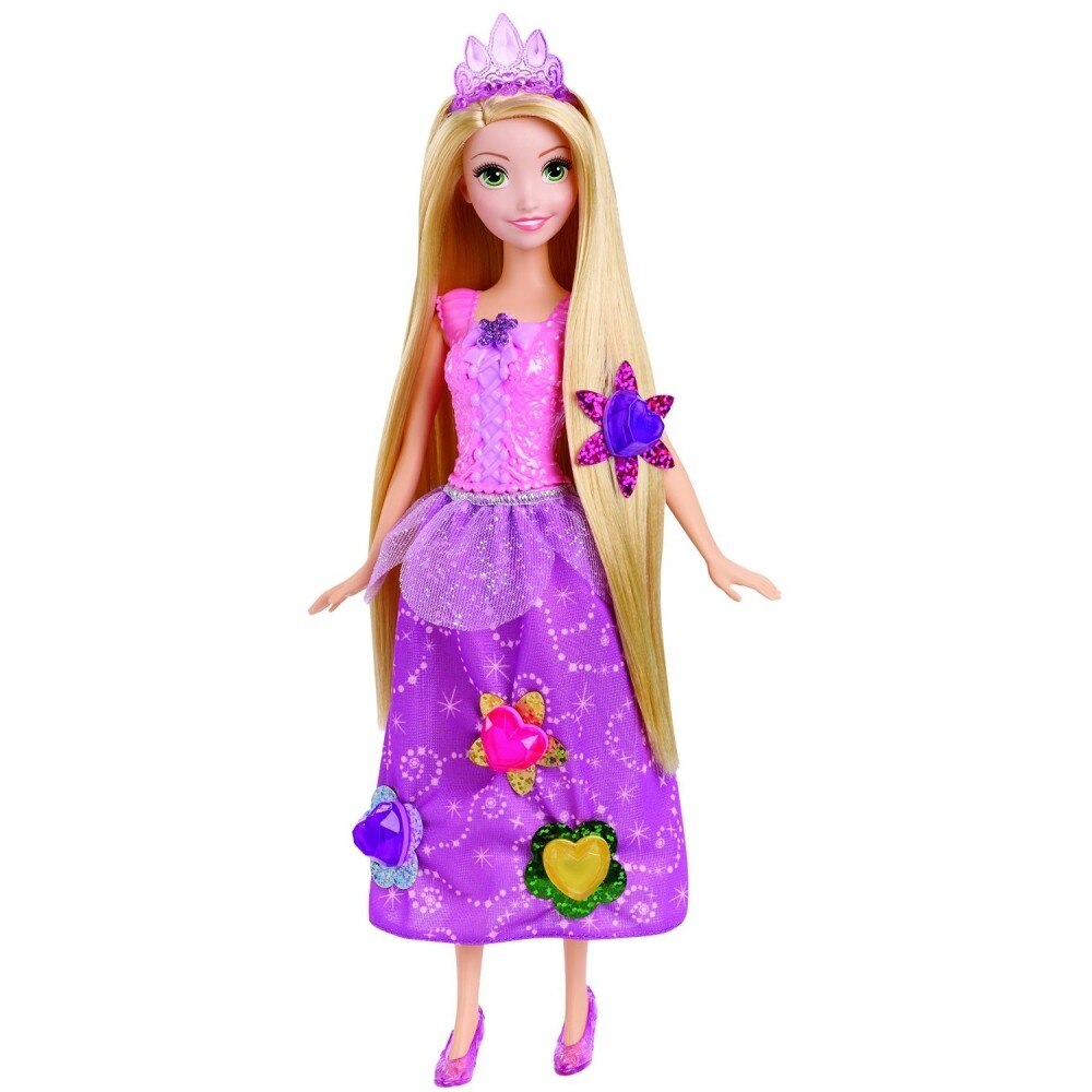 Papusa Disney Princess, Rapunzel cu decorator cu pietre pretioase - eMAG.ro