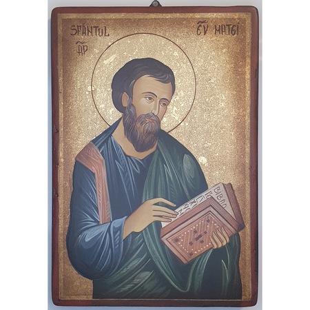 Fára festett ikon St. Ev. Matei, Opait Crafts, 14X10cm - eMAG.hu