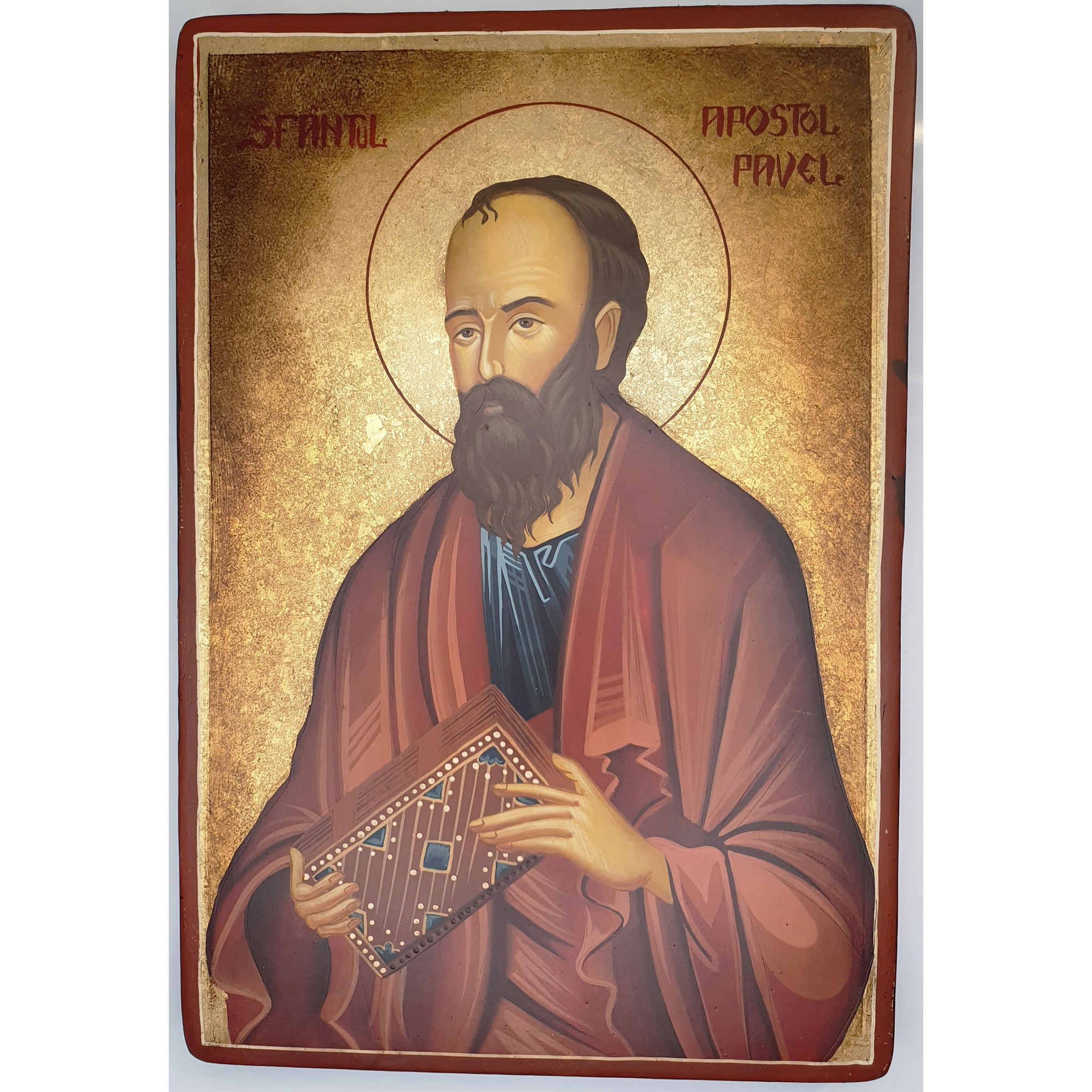 Икона рисувана върху дърво Св. ап. Павел, Opait Crafts, 44X32см - eMAG.bg
