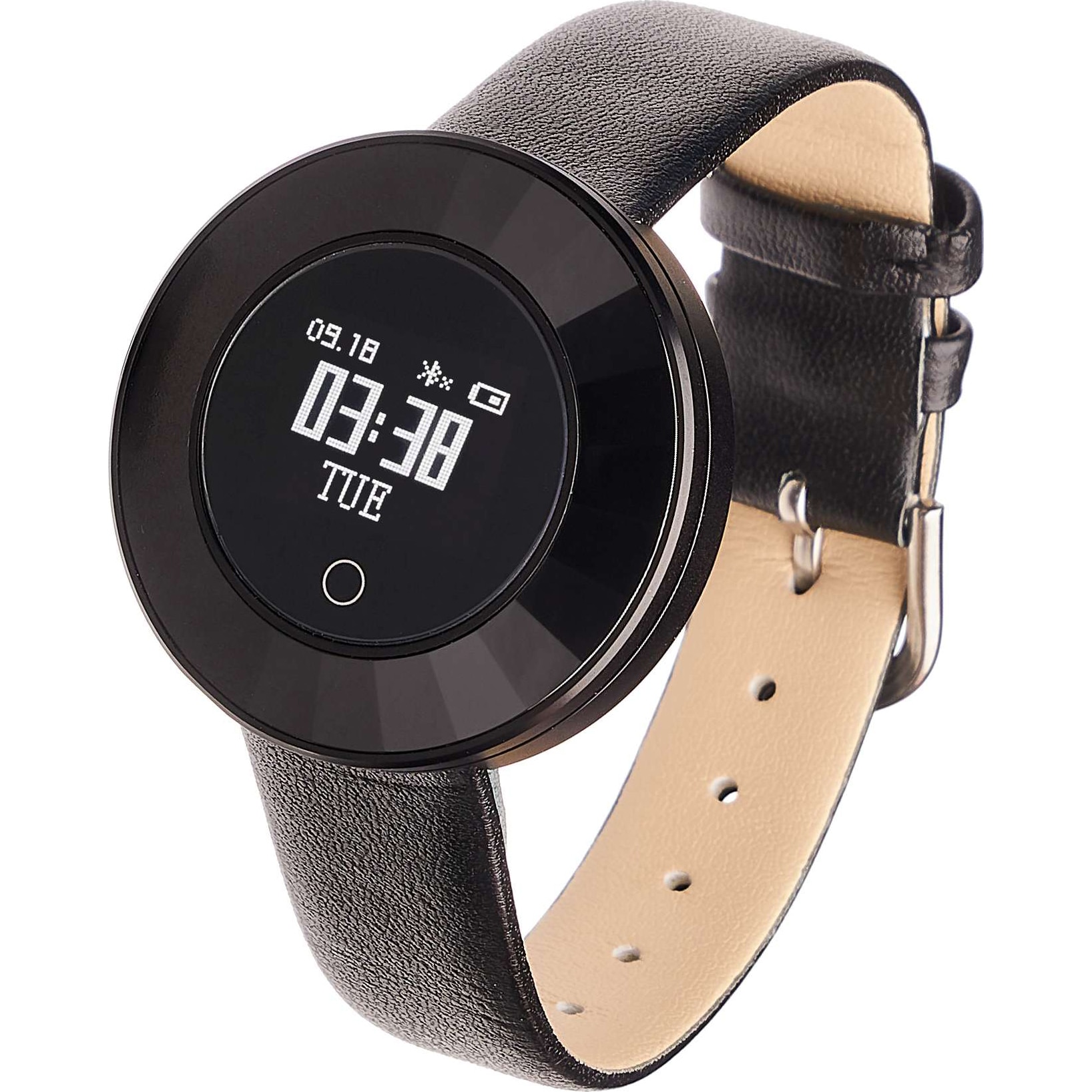 Ceas smartwatch Garett Women Lea, Leather, Black - eMAG.ro